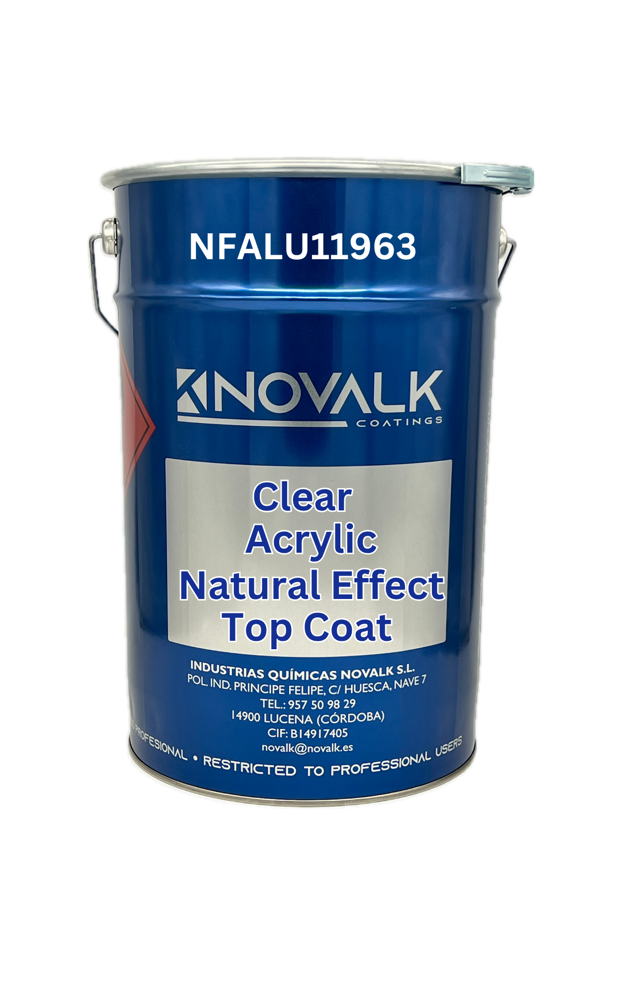 Novalk - NFALU11963 - Clear Acrylic Natural Effect Topcoat - Novalk