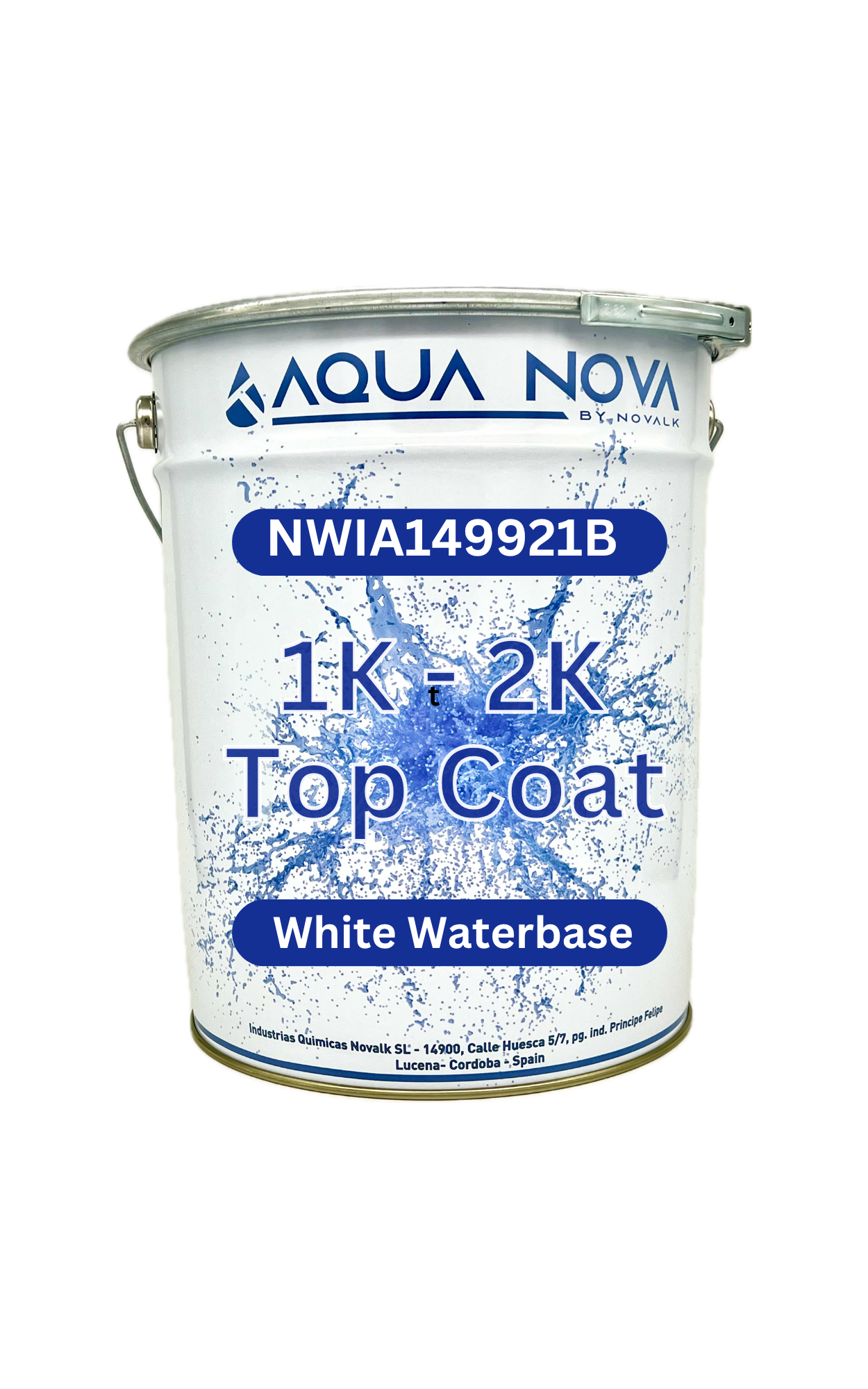 Novalk - NWIA149921B - Water-Based White 1K-2K Topcoat - Novalk