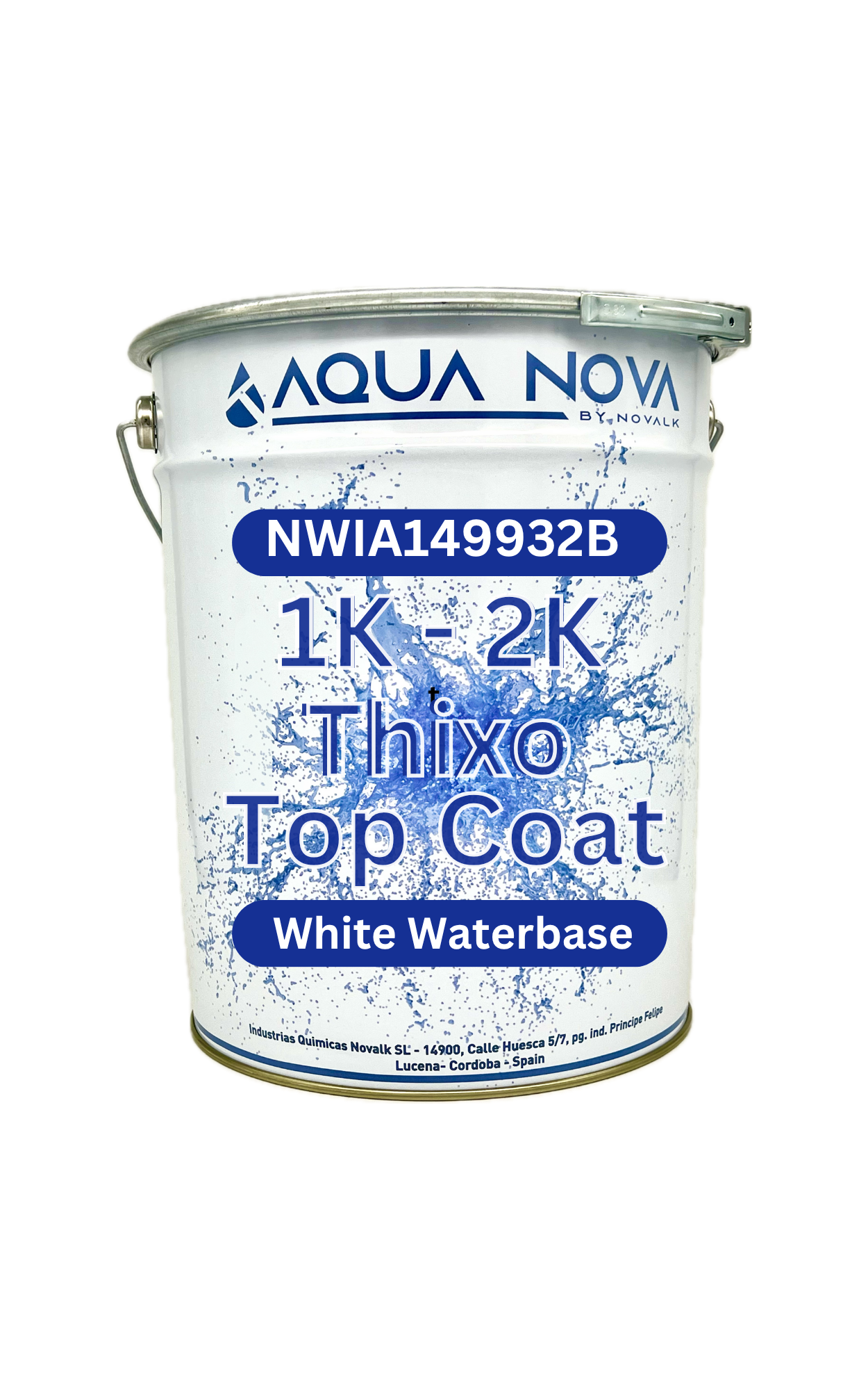 Novalk - NWIA149932B - Water-Based White 1K-2K Thixo Topcoat - Novalk